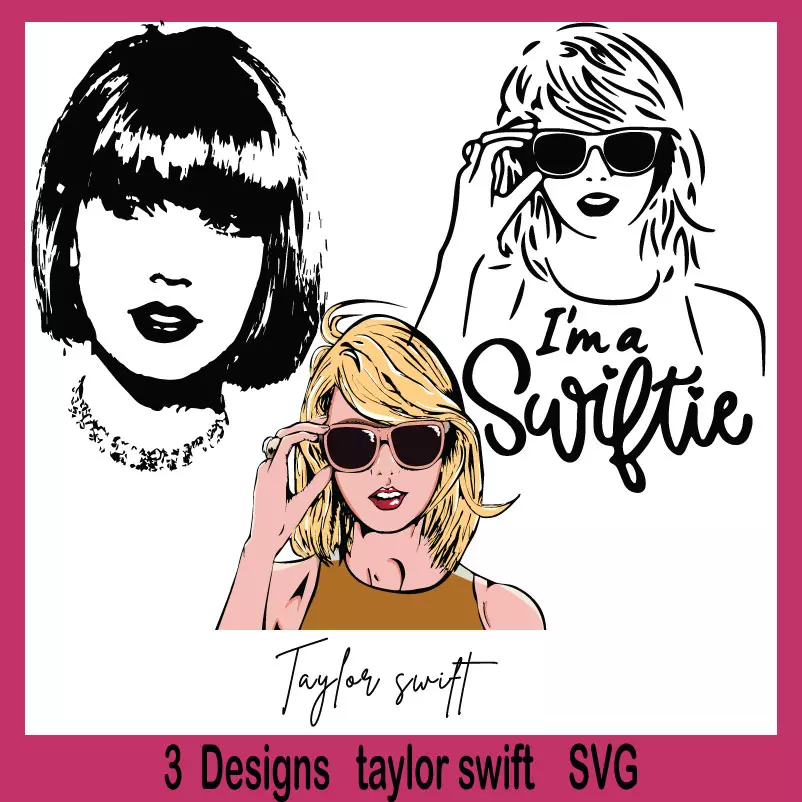 Taylor Swift SVG Files | Taylor Swift Silhouette, 1989, Eras Tour